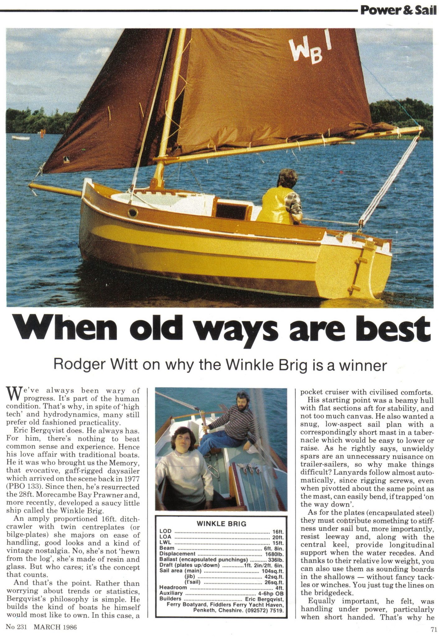 Practical Boat Owner 1986 – The Winkle Brig Archive